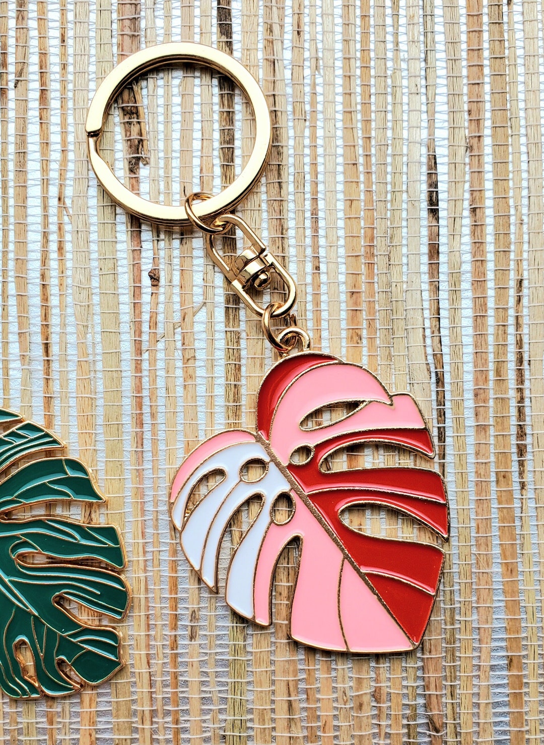 Monstera Keychains - Etsy