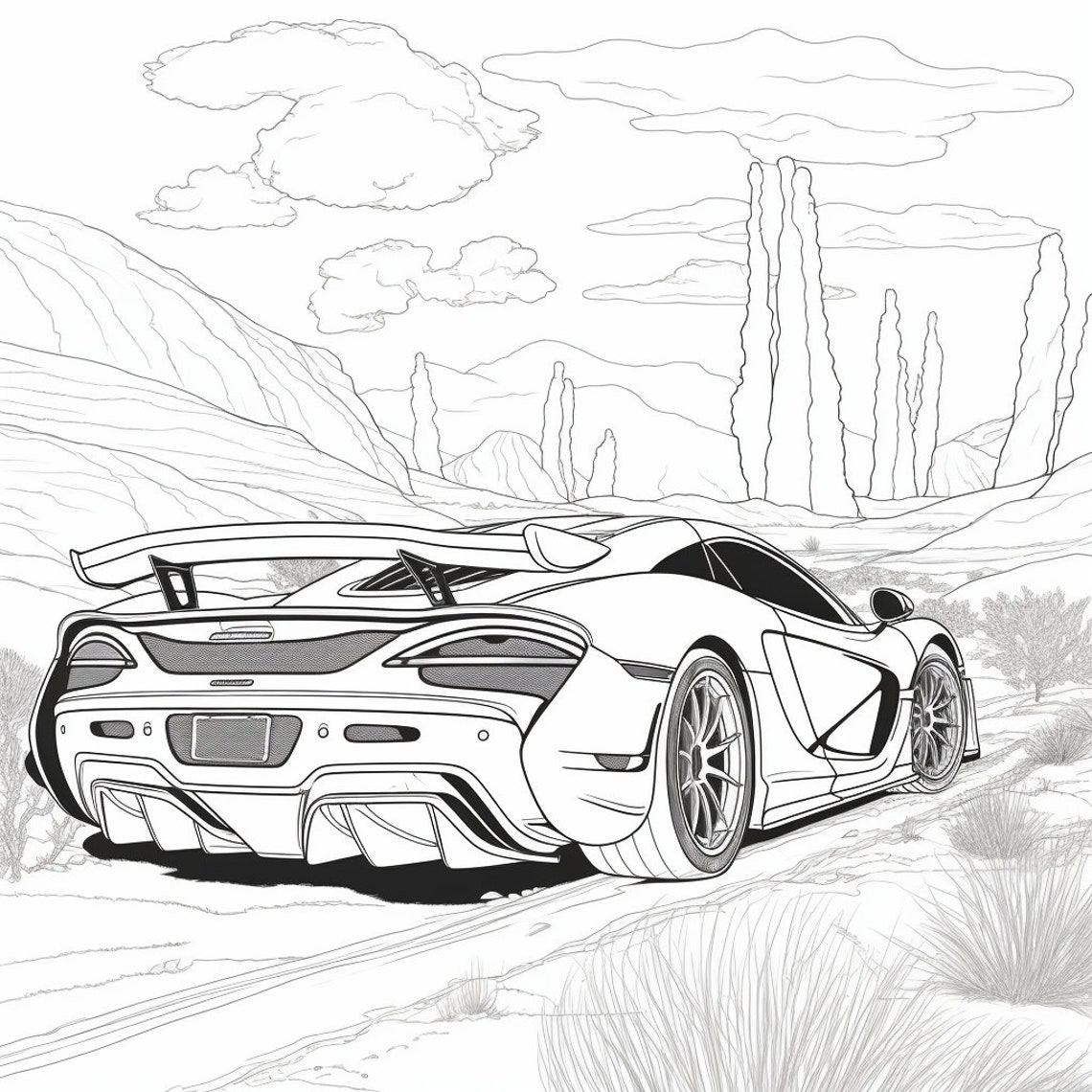 27 Coloring Pages Supercars Coloring Pages Digital Download Printable ...