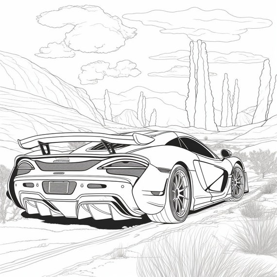 Mclaren P1 Coloring Pages