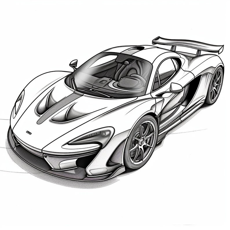 27 Coloring Pages Supercars Coloring Pages Digital Download Printable ...