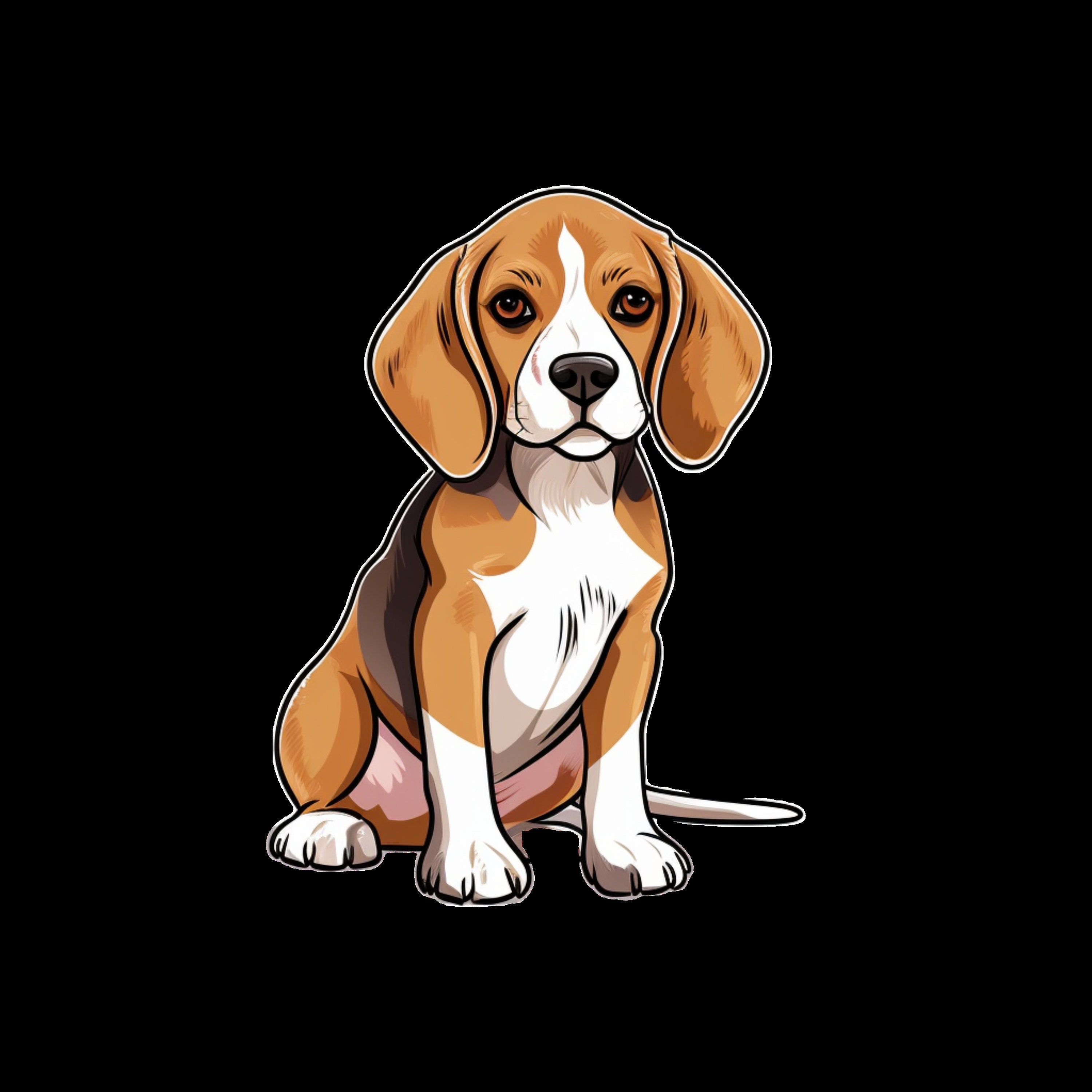 12 imágenes prediseñadas de arte digital Beagles animadas 12 - Etsy México