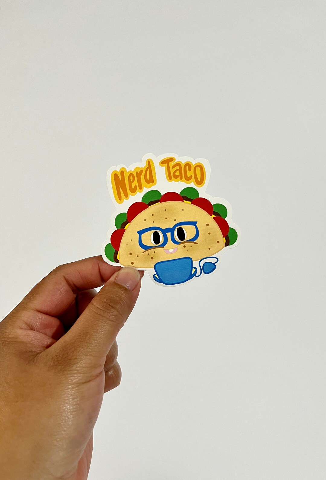 Fun Nerd Taco Vinyl Sticker for Laptops Water Bottles Paper - Etsy