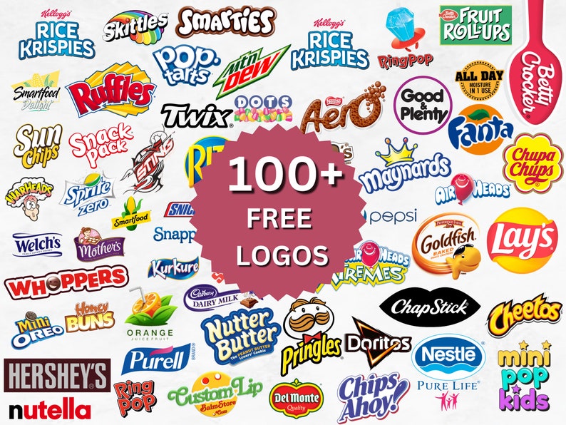 80 Party Favor Templates Party Favors Template Bundle Chip Bag