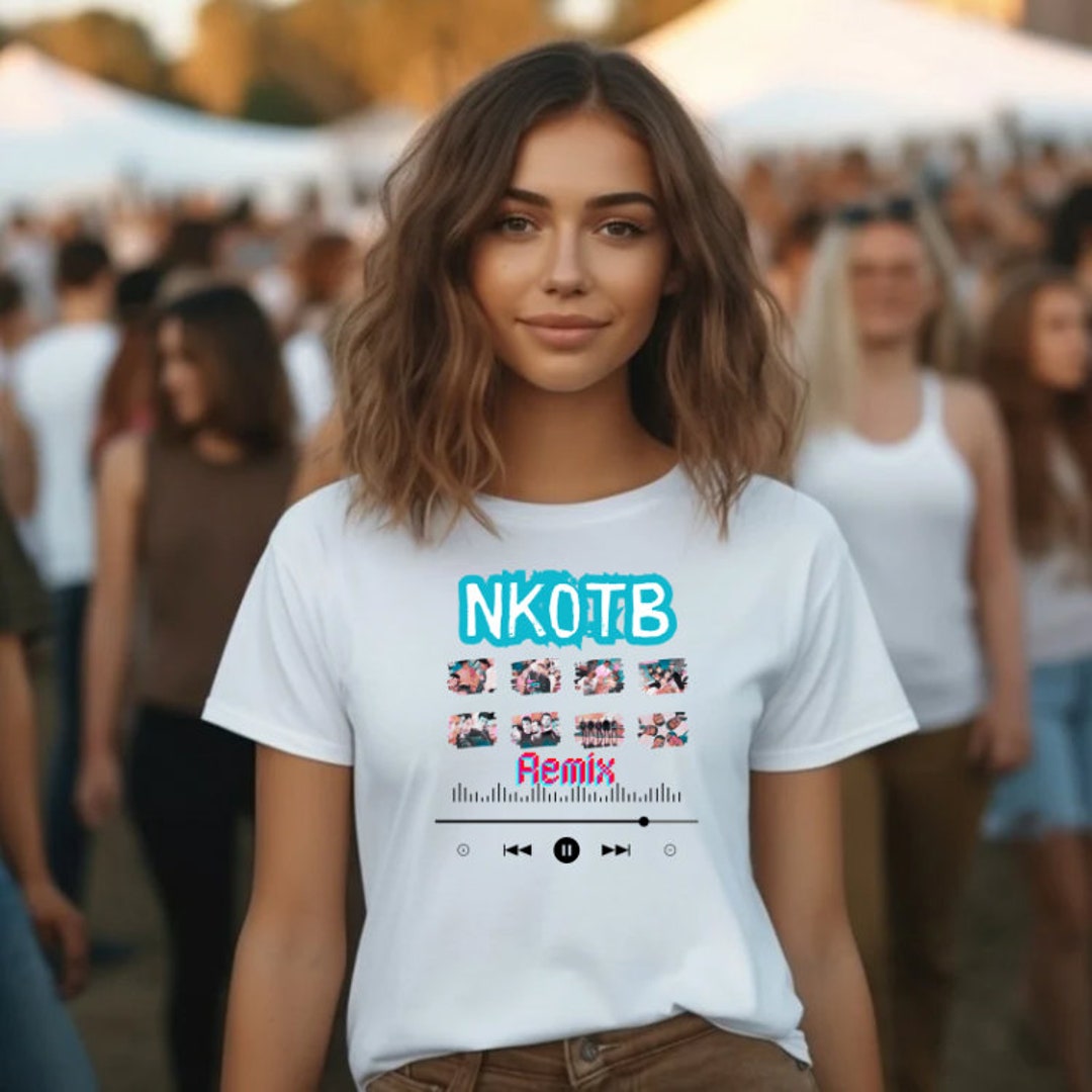 Remix 80s NKOTB Concert Tee - Vintage New Kids on the Block Design for ...