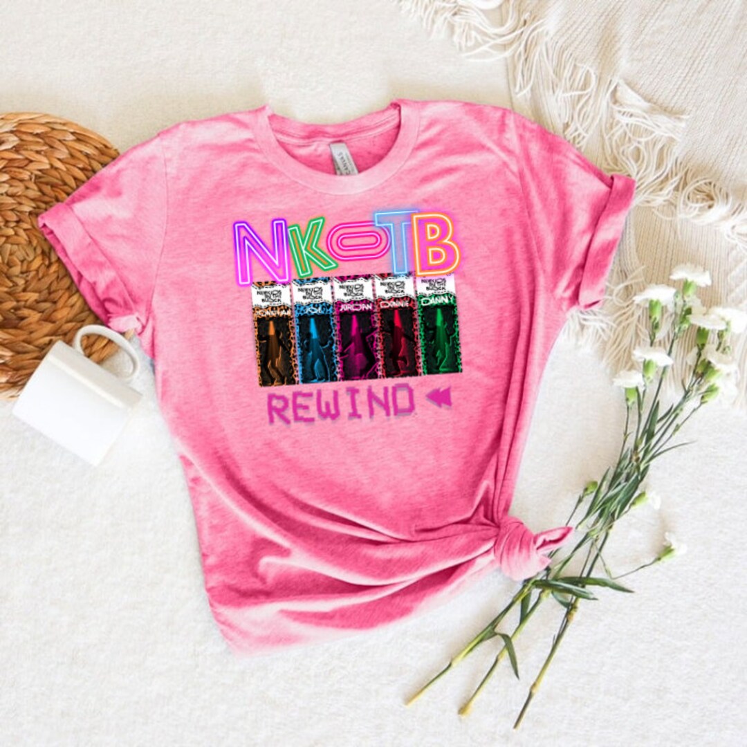 Rewind NKOTB Concert Tee - Vintage New Kids on the Block Design for ...