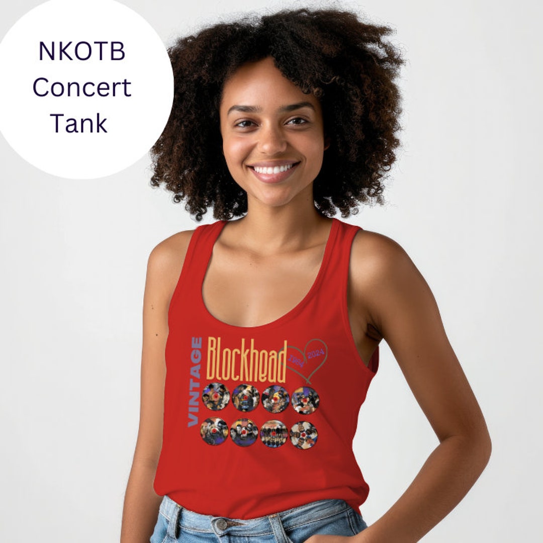Retro 80s NKOTB Concert Tank - Vintage New Kids on the Block Design for ...