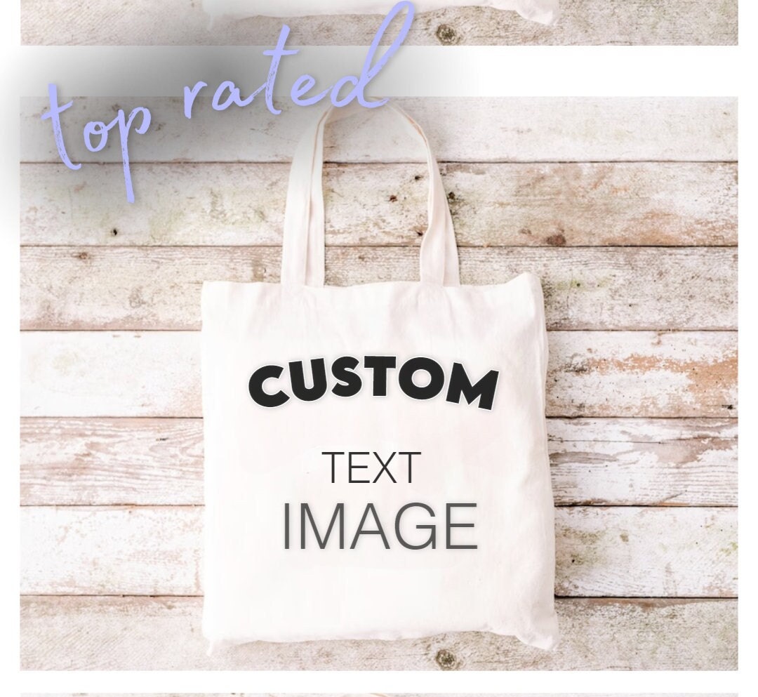 Custom Tote Bags With Personalization, Promotional Bags Your Text or ...