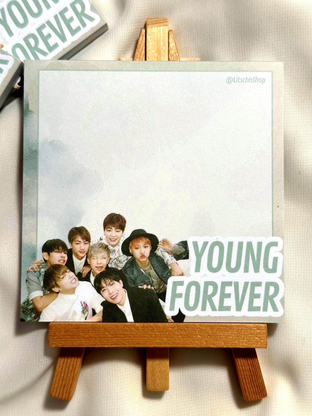 BTS Notepad "young Forever" / Kpop Note Sheets / Memopad 9,8x9,8cm - Etsy