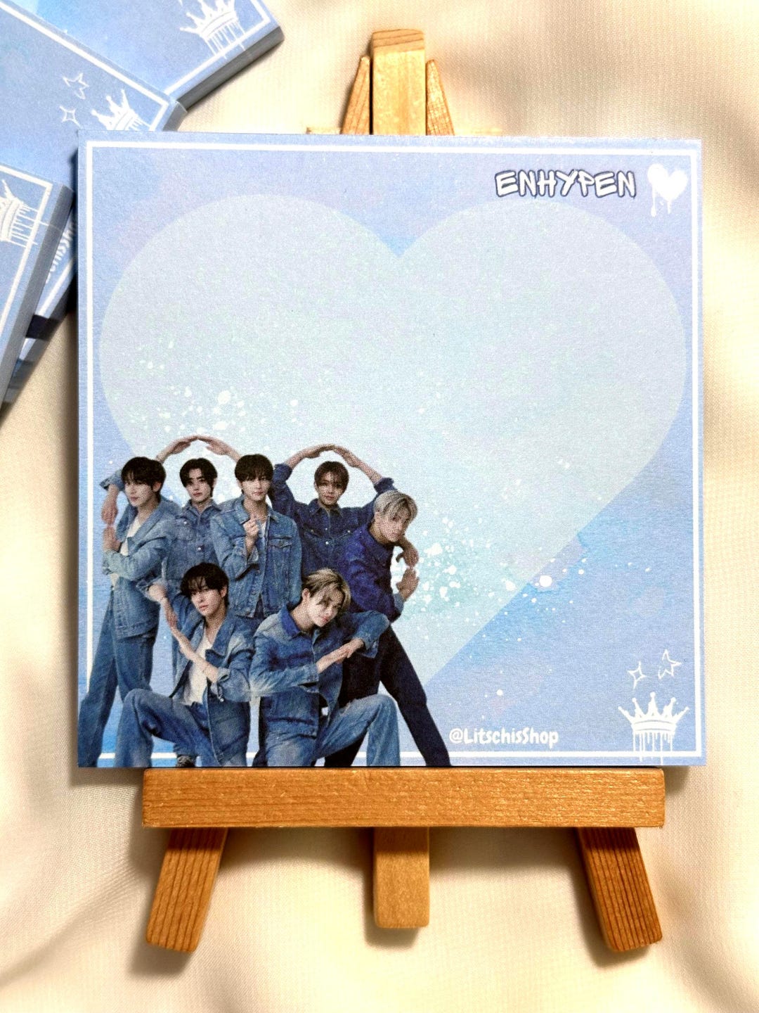 Enhypen Notepad "heart" / Kpop Note Sheets / Memopad 9,8x9,8cm - Etsy