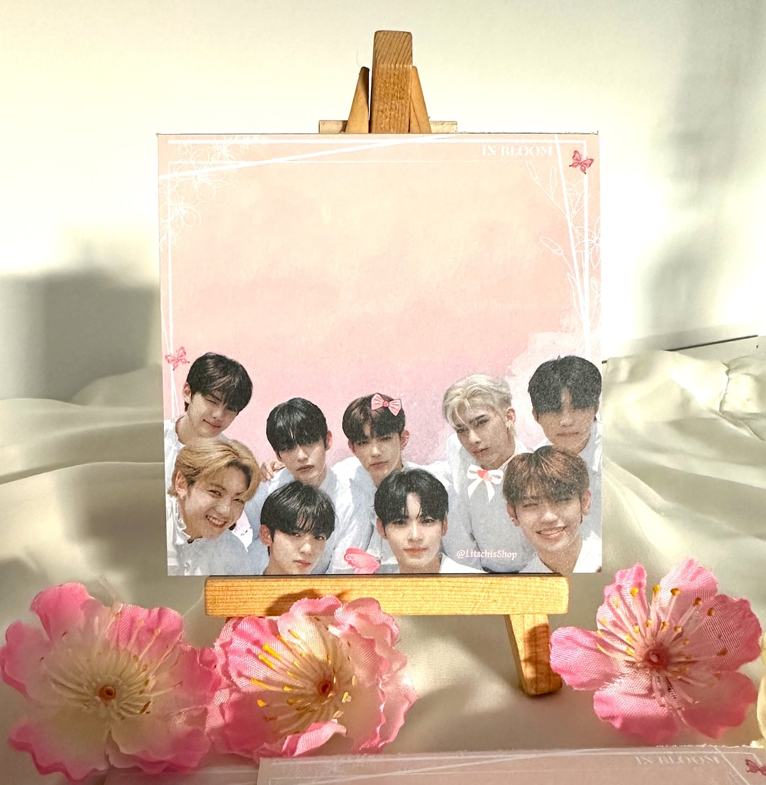 Zerobaseone Notepad "in Bloom" / Kpop Note Sheets / Memopad 9,8x9,8cm ...
