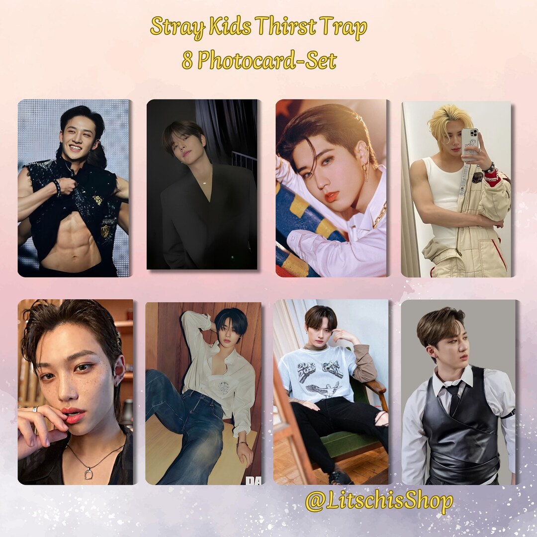Stray Kids OT8 Fanmade Photocards "thirst Trap" Set - Etsy