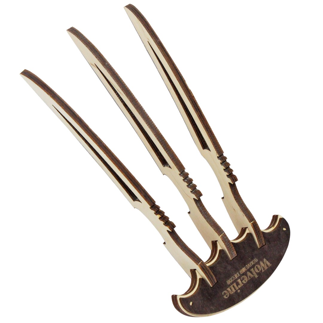 Paint-your-own Wooden Wolverine Claws: Ideal for Cosplay & Creative ...