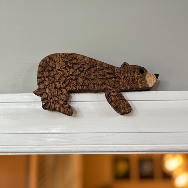 Wooden Bear Door Topper - Etsy