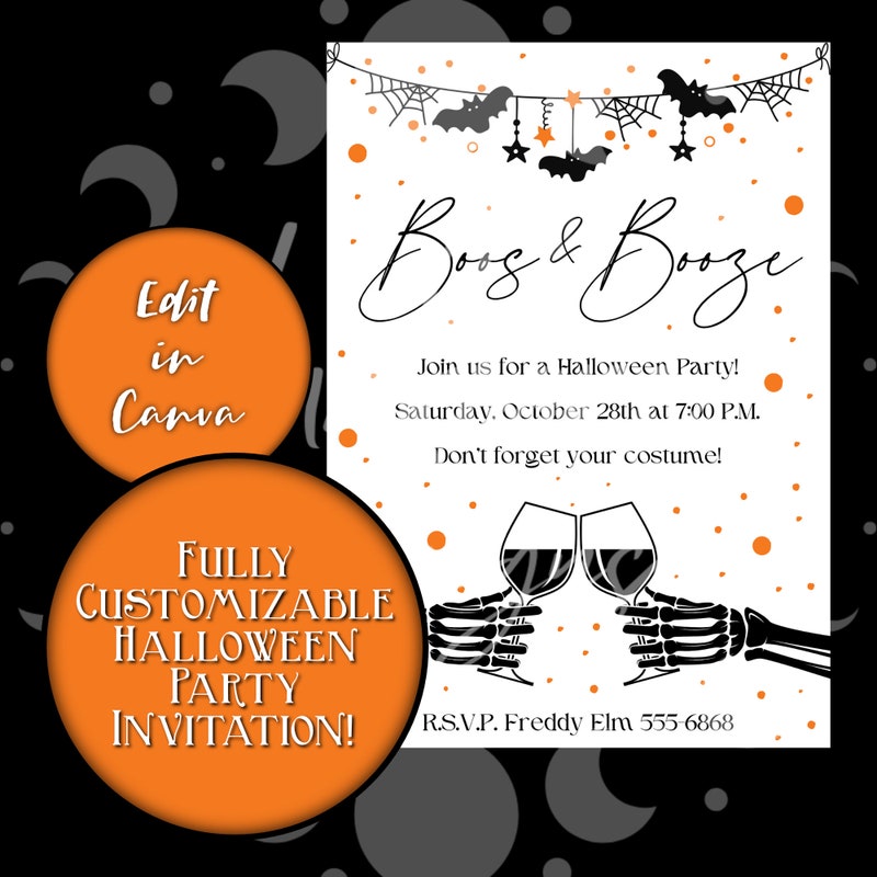 Boos and Booze Party - Etsy