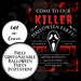 Killer Party Halloween Invitation Template | Canva Template - Etsy