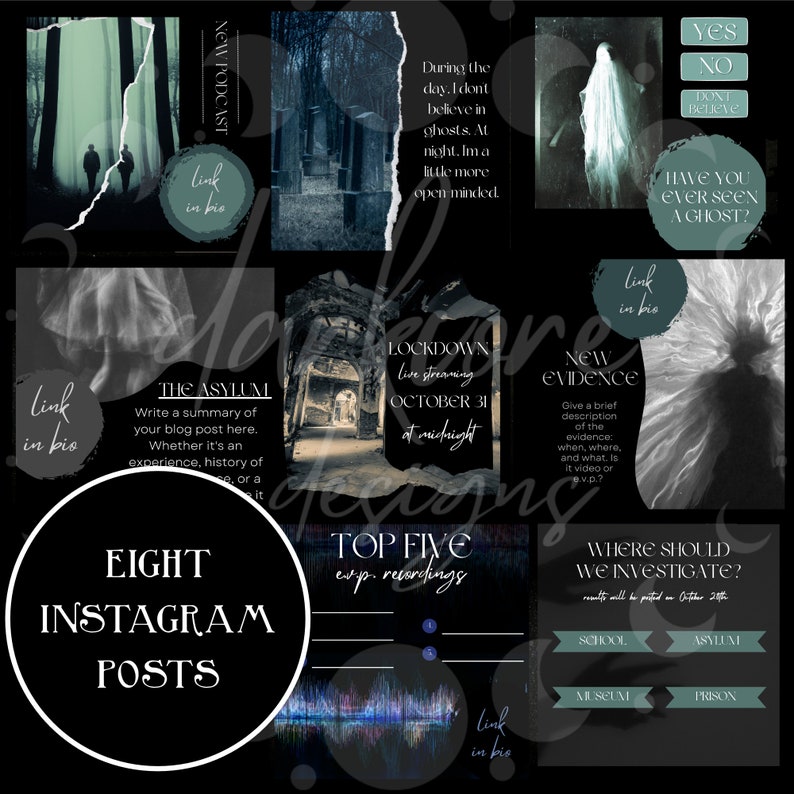 Ghost Hunters Instagram Bundle | Paranormal Investigators Social Media ...