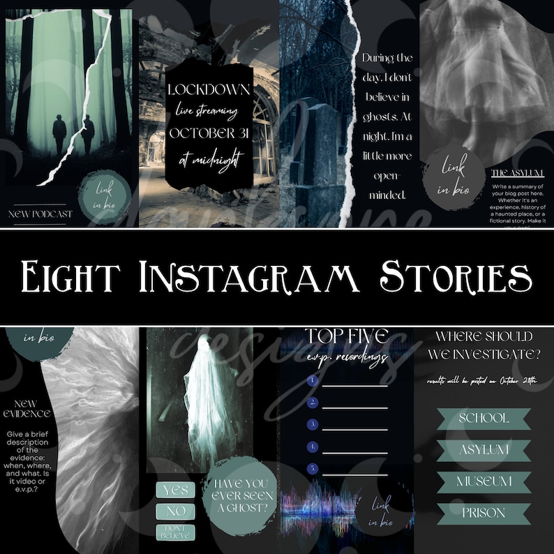 Ghost Hunters Instagram Bundle | Paranormal Investigators Social Media ...