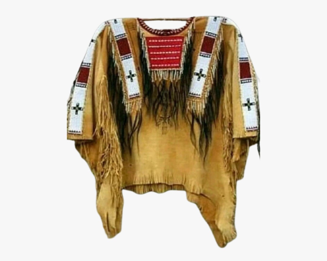 Sioux Lakota Beaded Native Shirt, Cowboy Native Fringes Shirt, Western ...