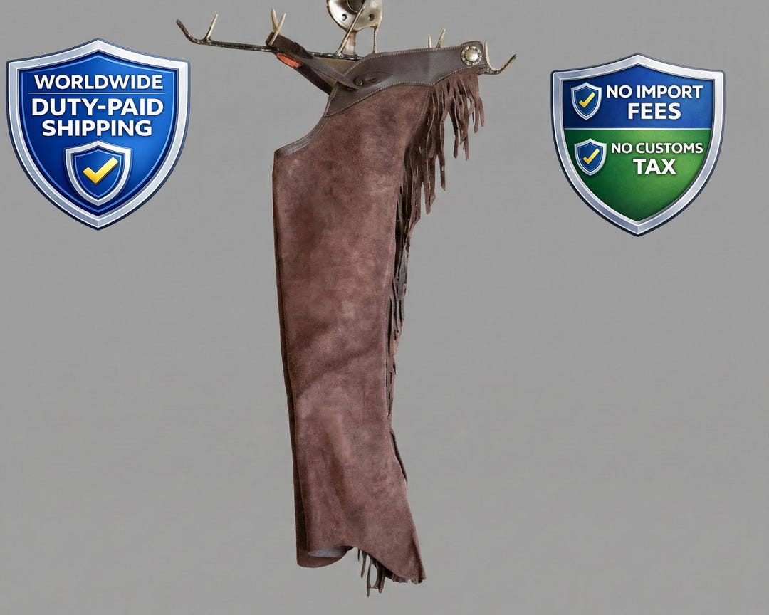 Native American Cowboy Suede Leather Chap | Western Mountain Men Rodeo ...