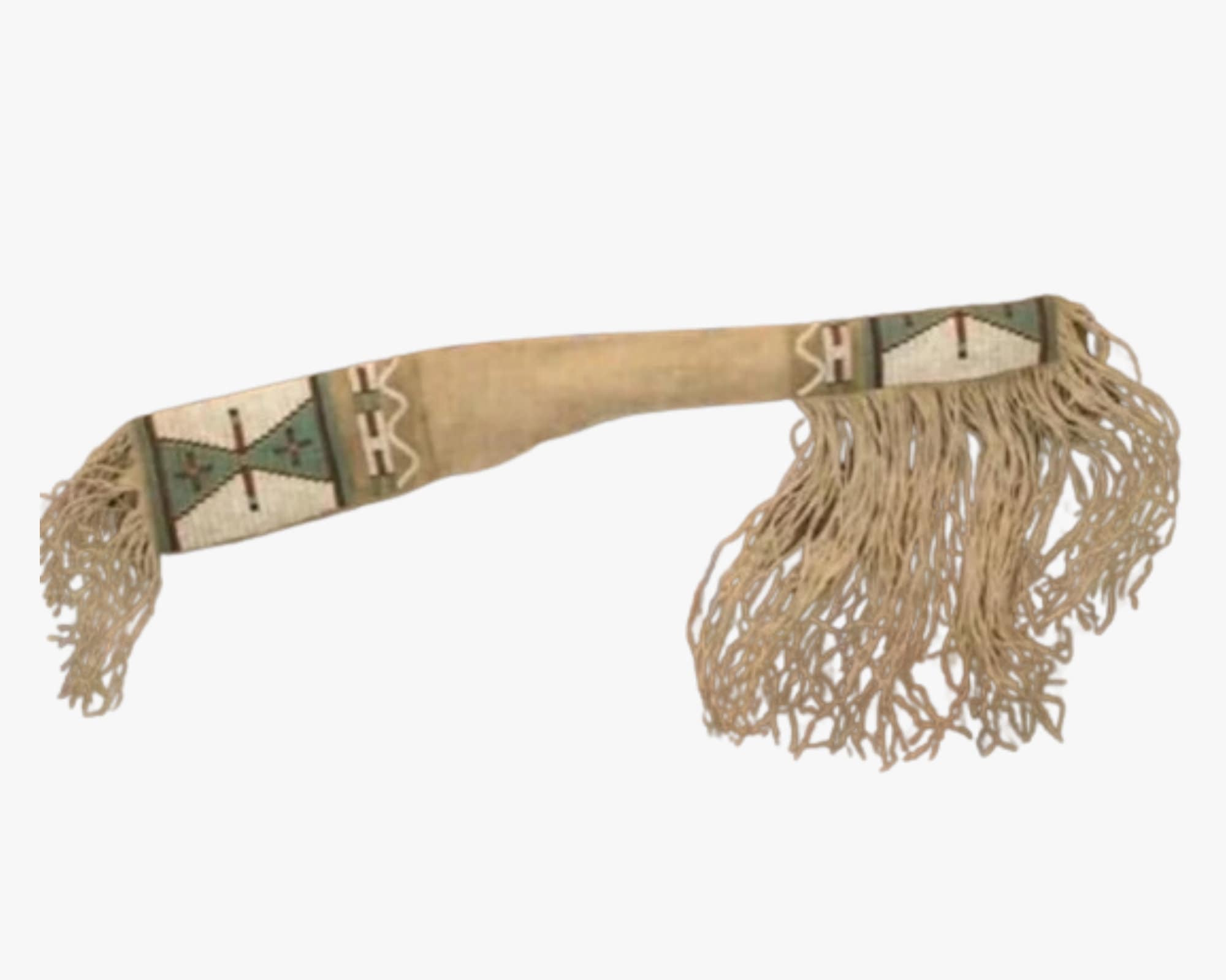 Native American Beaded Rifle Scabbard, Sioux Indian Style Leather Gun ...