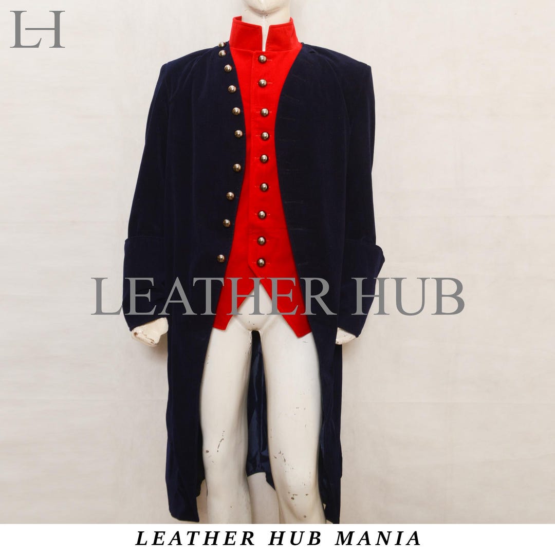 New Frock Coat, 18th Century Frock Coat, Pirate Frock Coat, Ship ...