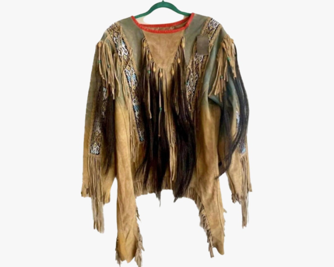 Western Boho Native Shirt, Cowboy Native Beaded Shirt, Native American ...