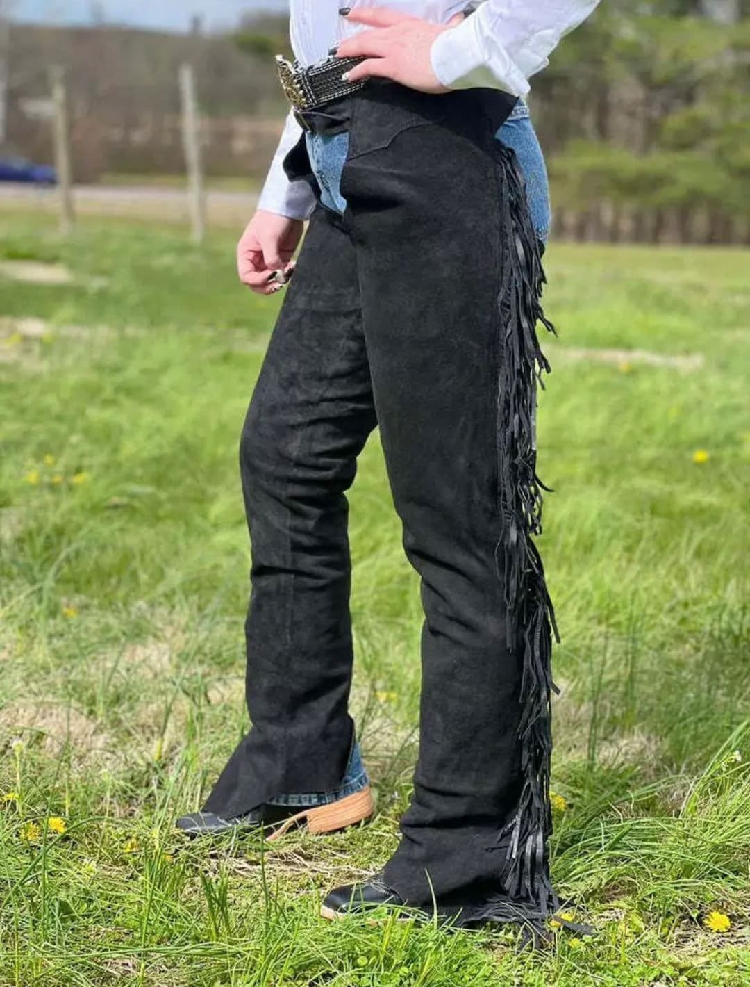 Native American Cowboy Style Suede Leather Chap Rodeo Chap - Etsy