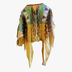 Native American Suede Leather Shirt, Western Style Suede Leather Lakota ...