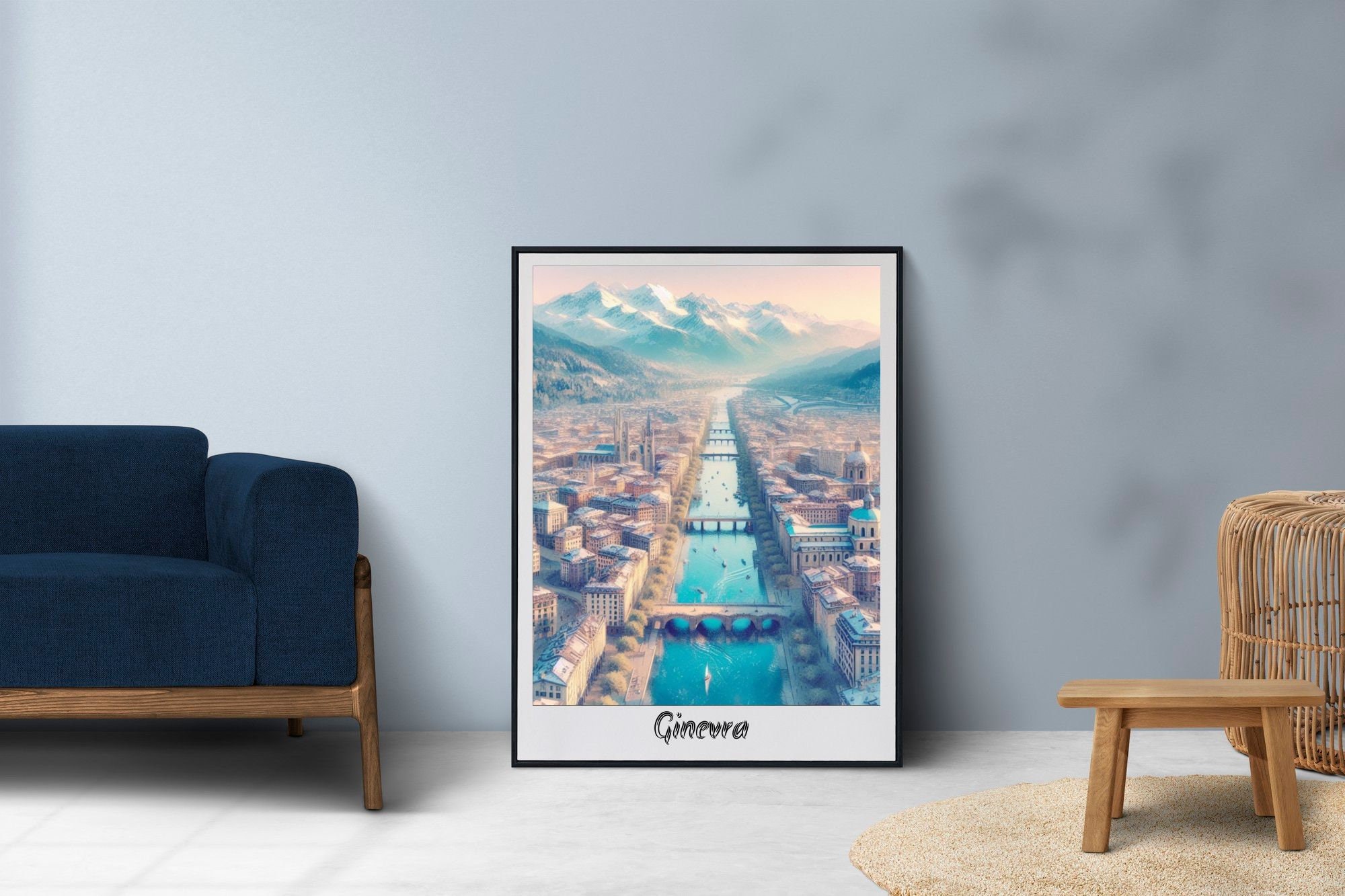 Geneva Poster, Switzerland Travel, Geneva Wall Art, Home Decor, Digital ...