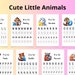 Alphabet Writing Practice for Preschoolers With Cute Animal Letters - Etsy