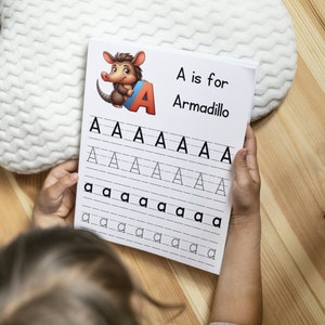 Alphabet Writing Practice for Preschoolers With Cute Animal Letters - Etsy