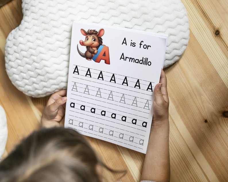 Alphabet Writing Practice for Preschoolers With Cute Animal Letters - Etsy