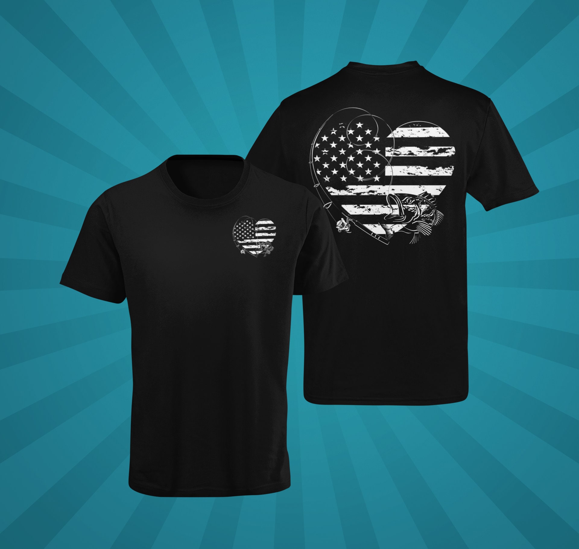 Fishing American Flag SVG, PNG Graphic Digital Download Fishermen ...