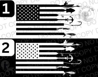 Fishing American Flag SVG, PNG Graphic Digital Download Fishermen ...