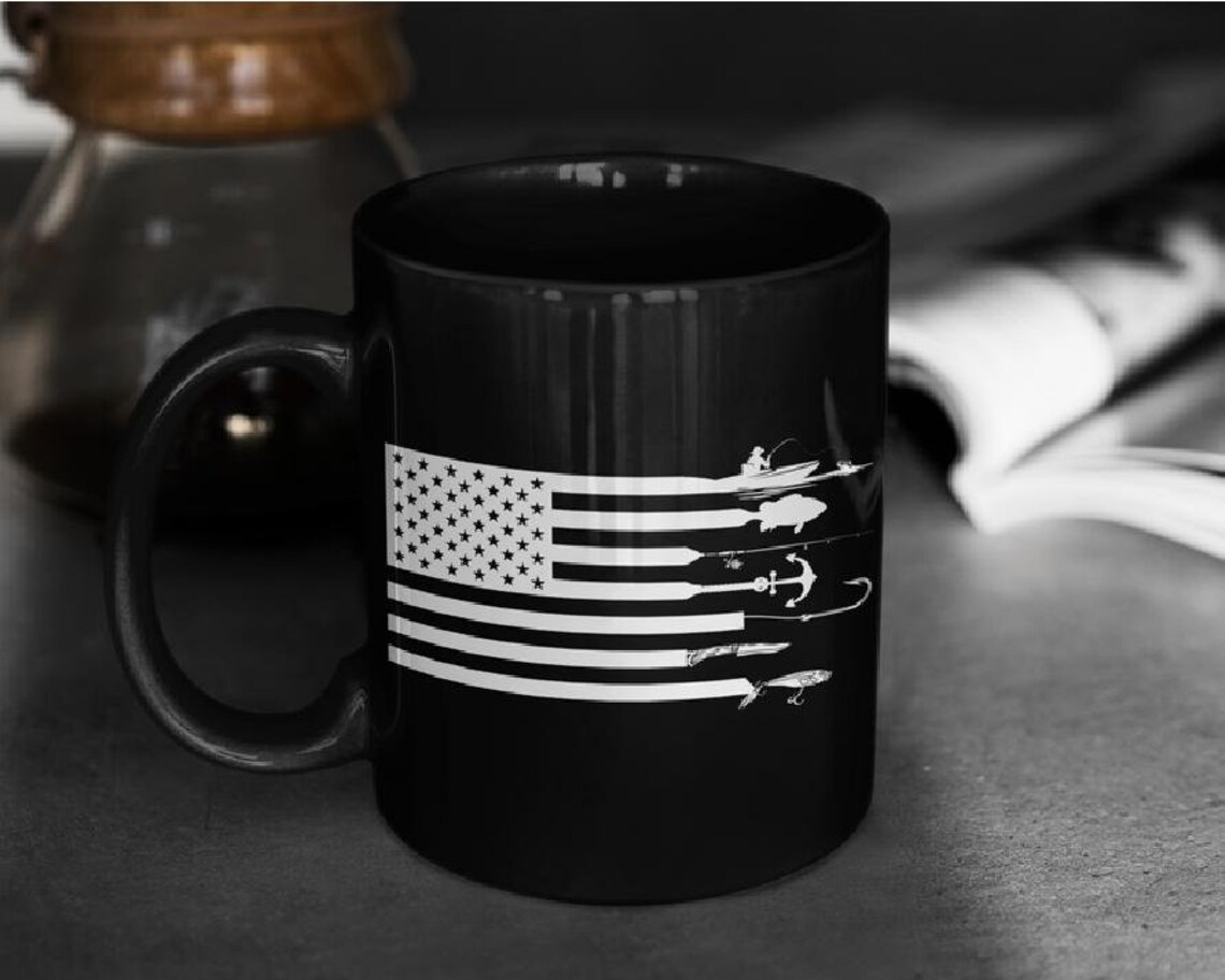 Fishing American Flag SVG, PNG Graphic Digital Download Fishermen ...