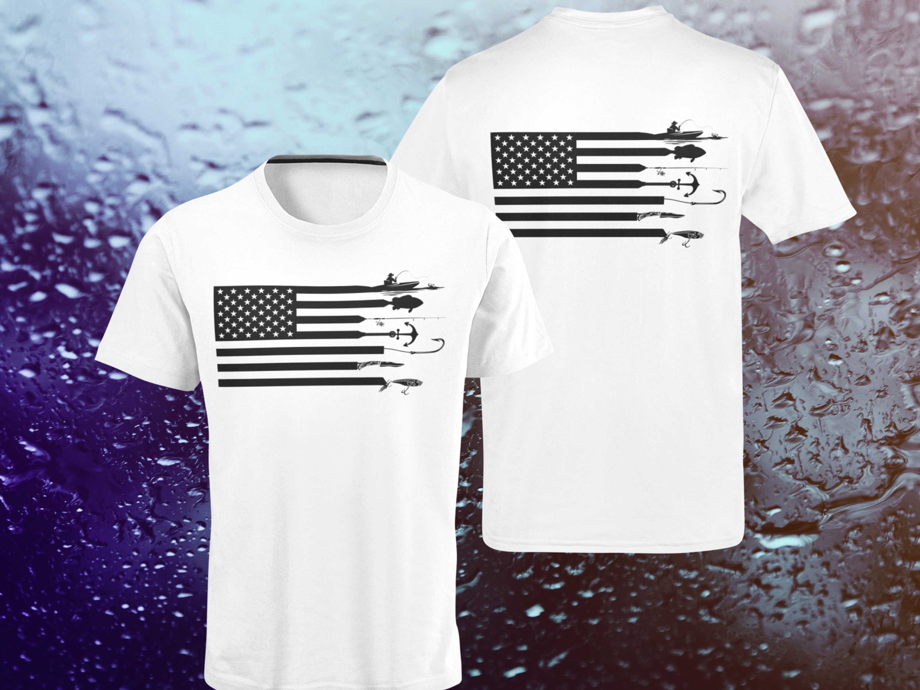Fishing American Flag SVG, PNG Graphic Digital Download Fishermen ...