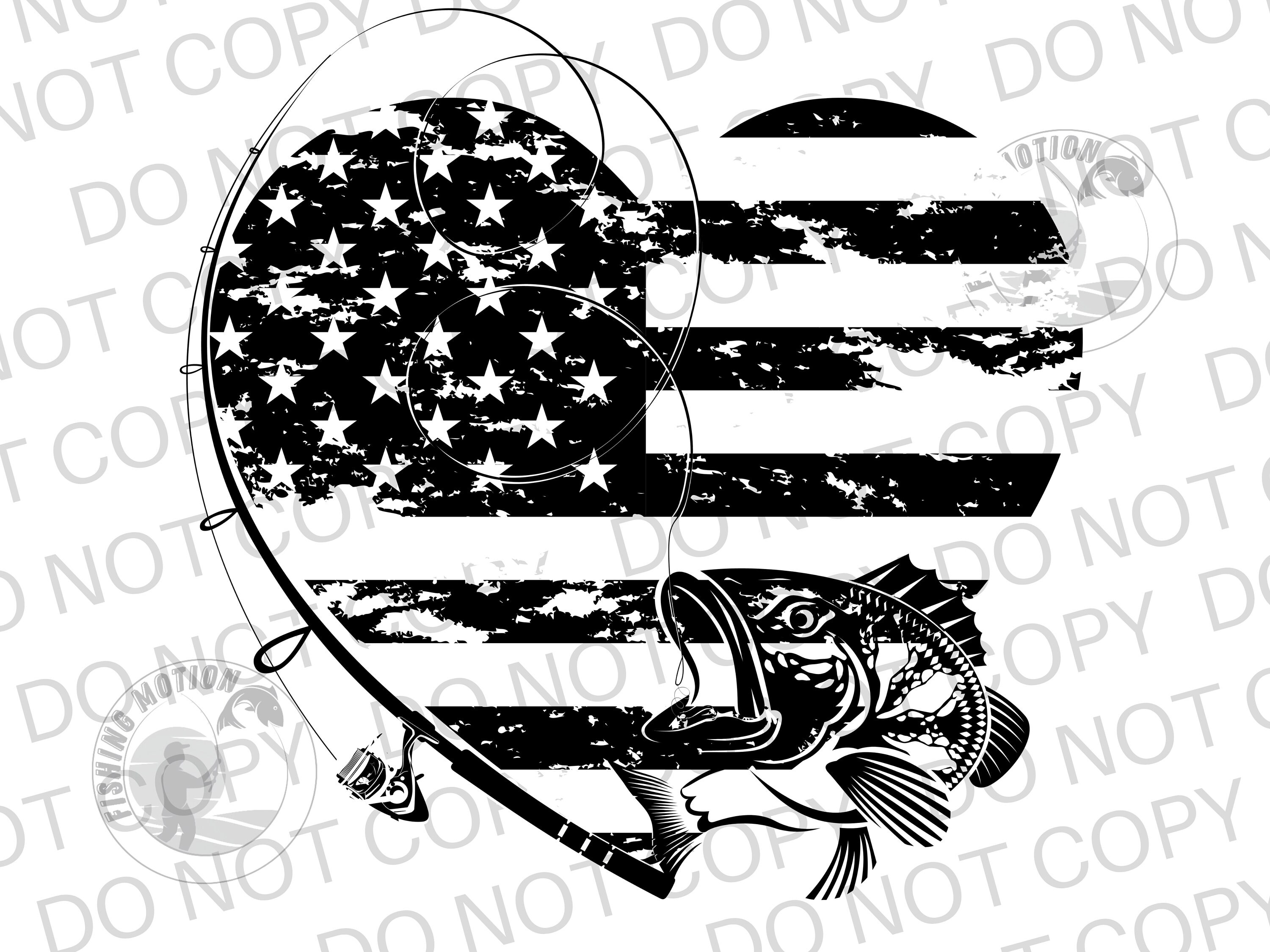 Fishing American Flag SVG, PNG Graphic Digital Download Fishermen ...