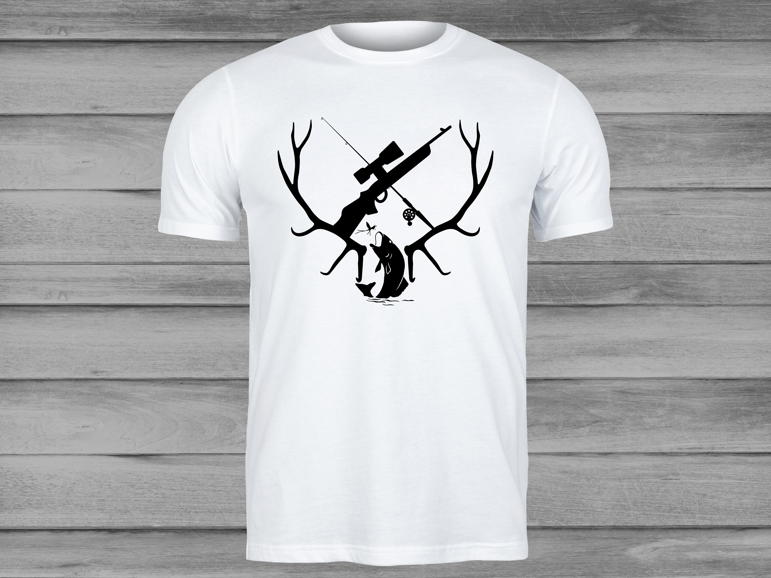 Fishing and Hunting Deer Fish SVG PNG Graphic Digital Download ...