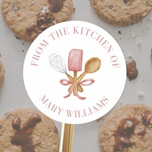 From the Kitchen of Tags Custom Bakery Label Stickers Food Personal Tag ...