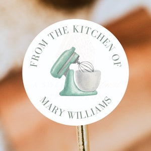 Custom Bakery Labels Jars Personal Gift Label From the Kitchen of Tags ...