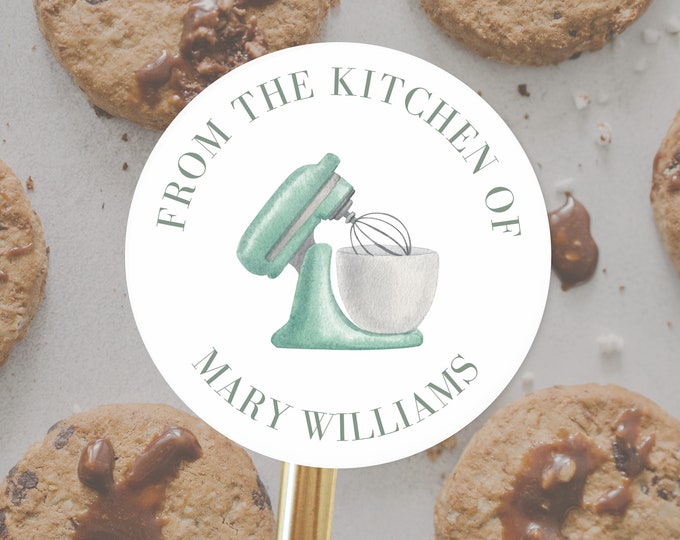 Custom Bakery Labels Jars Personal Gift Label From the Kitchen of Tags ...
