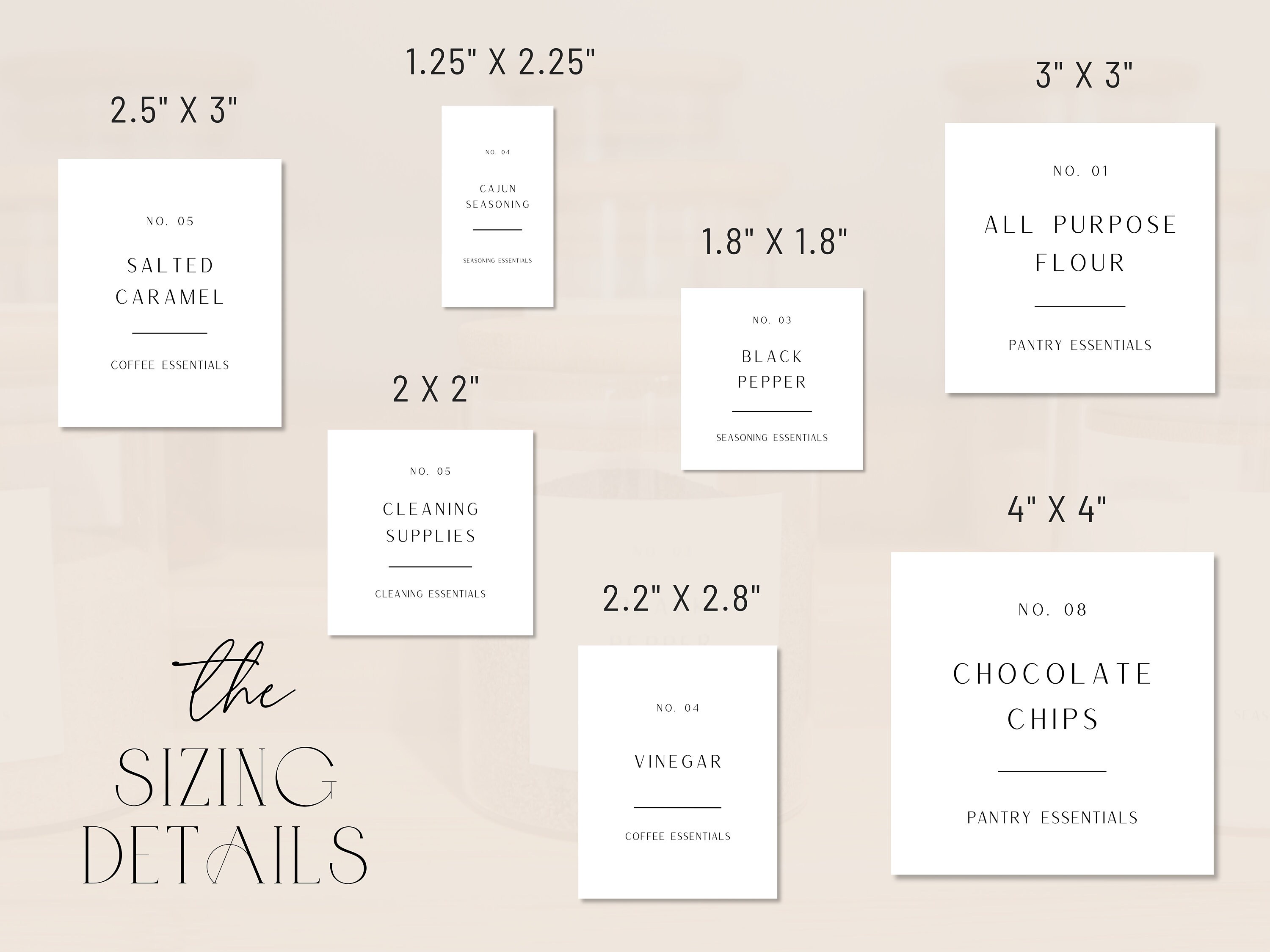 Pet Organization Labels Custom Pet Labels Minimalist Pet Supplies Label ...