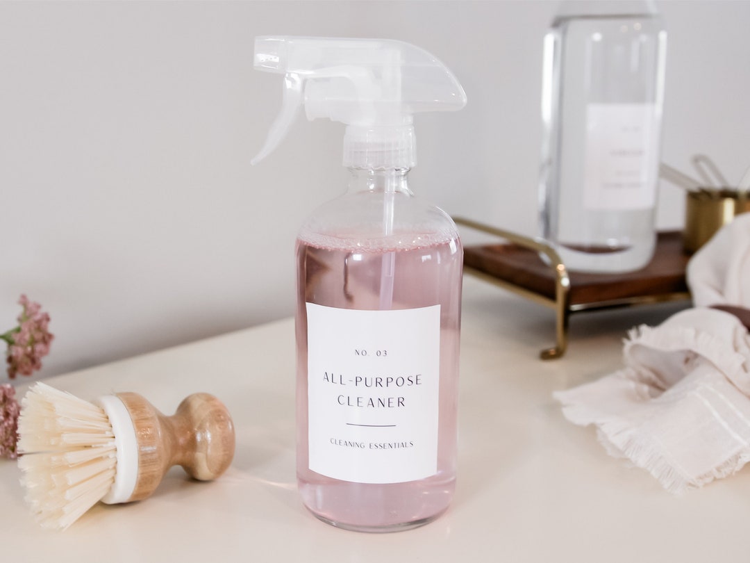 Organized Cleaning Labels Custom Hand Soap Label Minimalist Cleaning ...