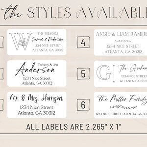 Return Address Custom Label Envelope Personalized Return Address Labels ...