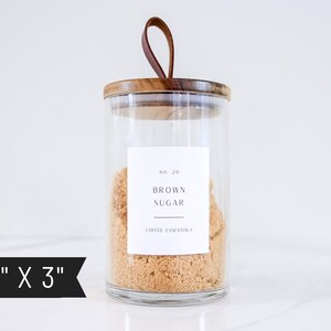 Coffee Syrup Bottle Labels for Kitchen Labels Custom Minimalist Labels ...