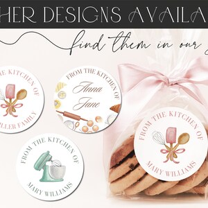 From the Kitchen of Tags Custom Bakery Label Stickers Food Personal Tag ...