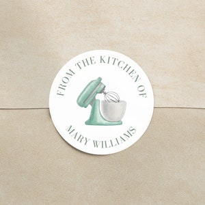 Custom Bakery Labels Jars Personal Gift Label From the Kitchen of Tags ...