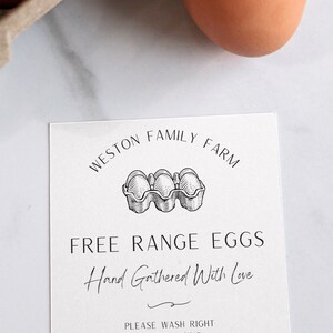 Farm Fresh Eggs Labels Carton Family Farm Name Hand Gathered Eggs Free ...