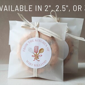 From the Kitchen of Tags Custom Bakery Label Stickers Food Personal Tag ...