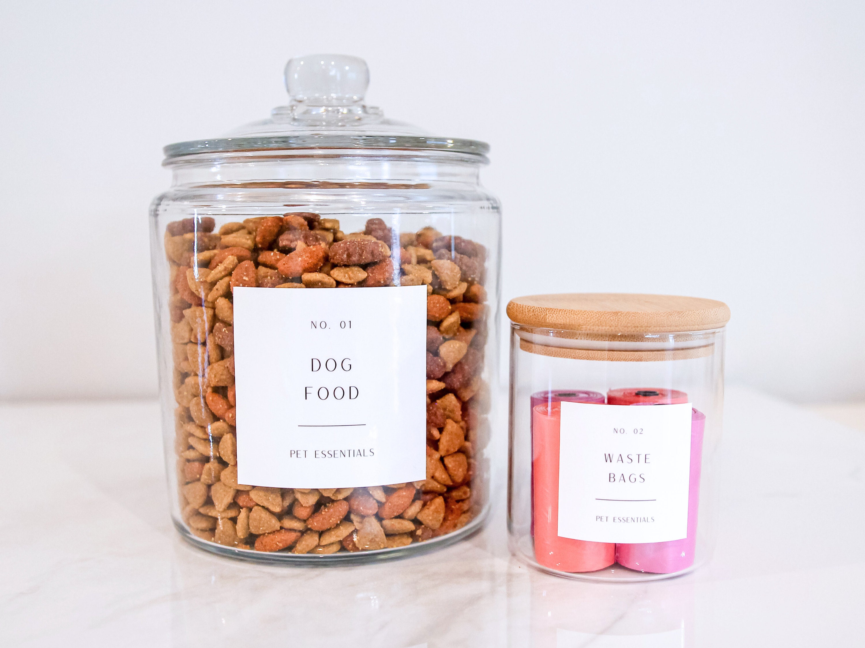 Pet Organization Labels Custom Pet Labels Minimalist Pet Supplies Label ...